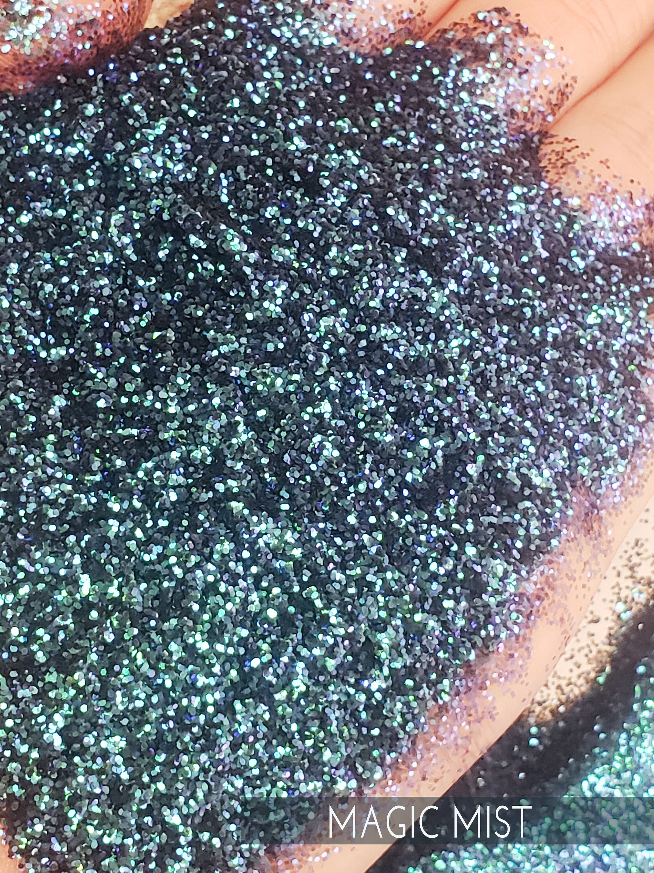 Magic Mist blue glitter .015 hex poly glitter glitter for | Etsy
