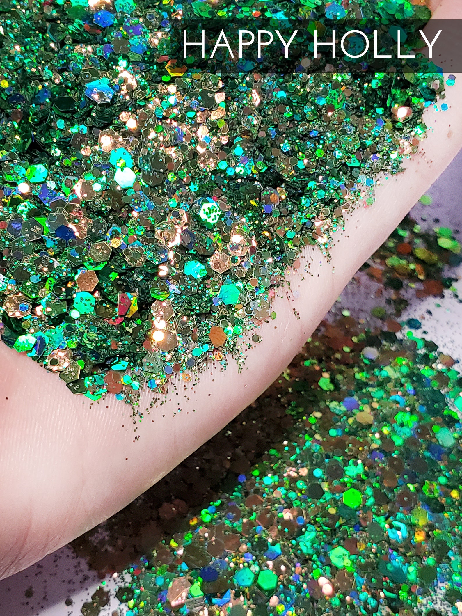 Happy Holly Color Shift Glitter Green to Gold Color Shift | Etsy