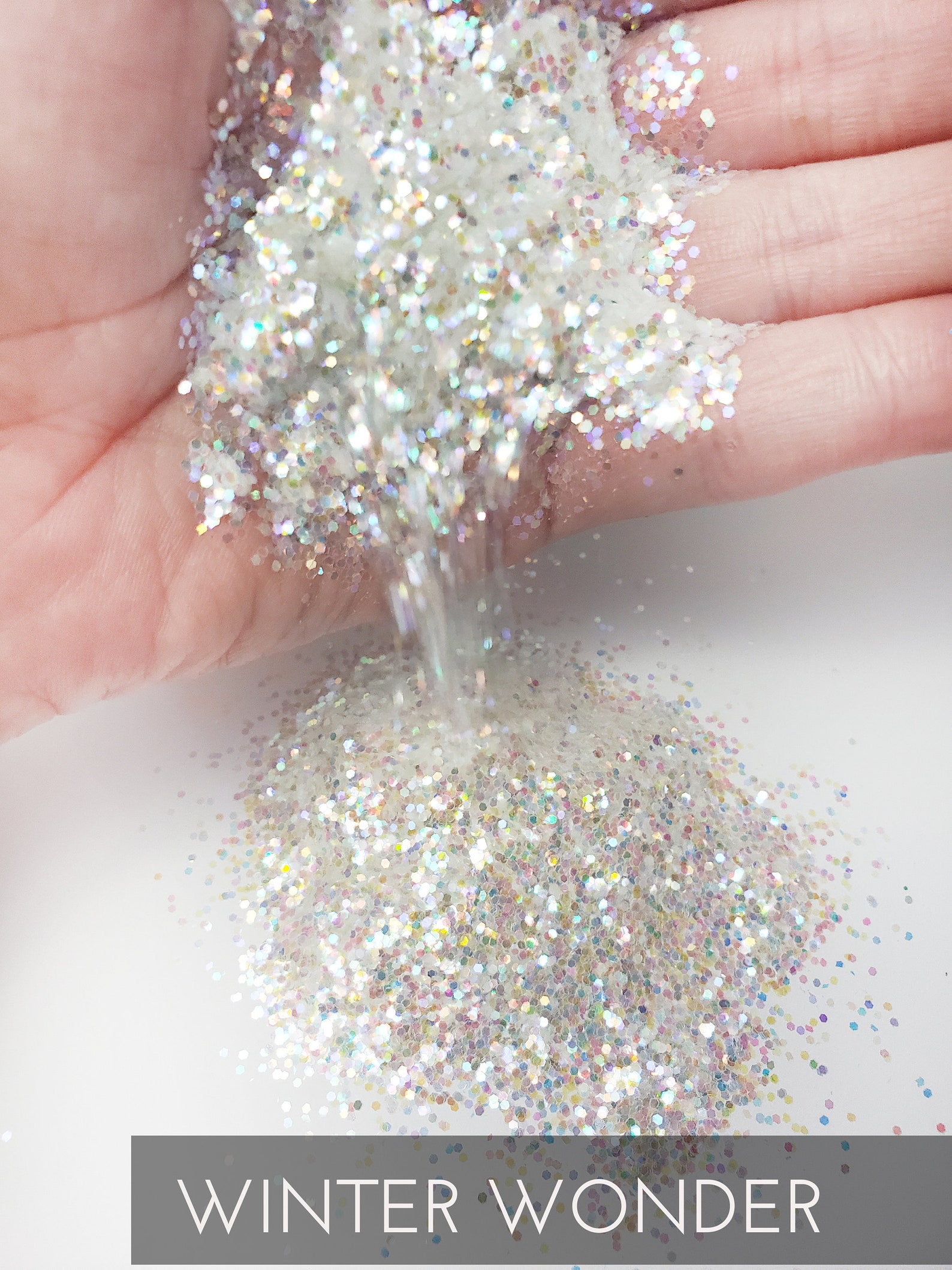 Winter Wonder White Glitter Iridescent White Glitter .040 - Etsy