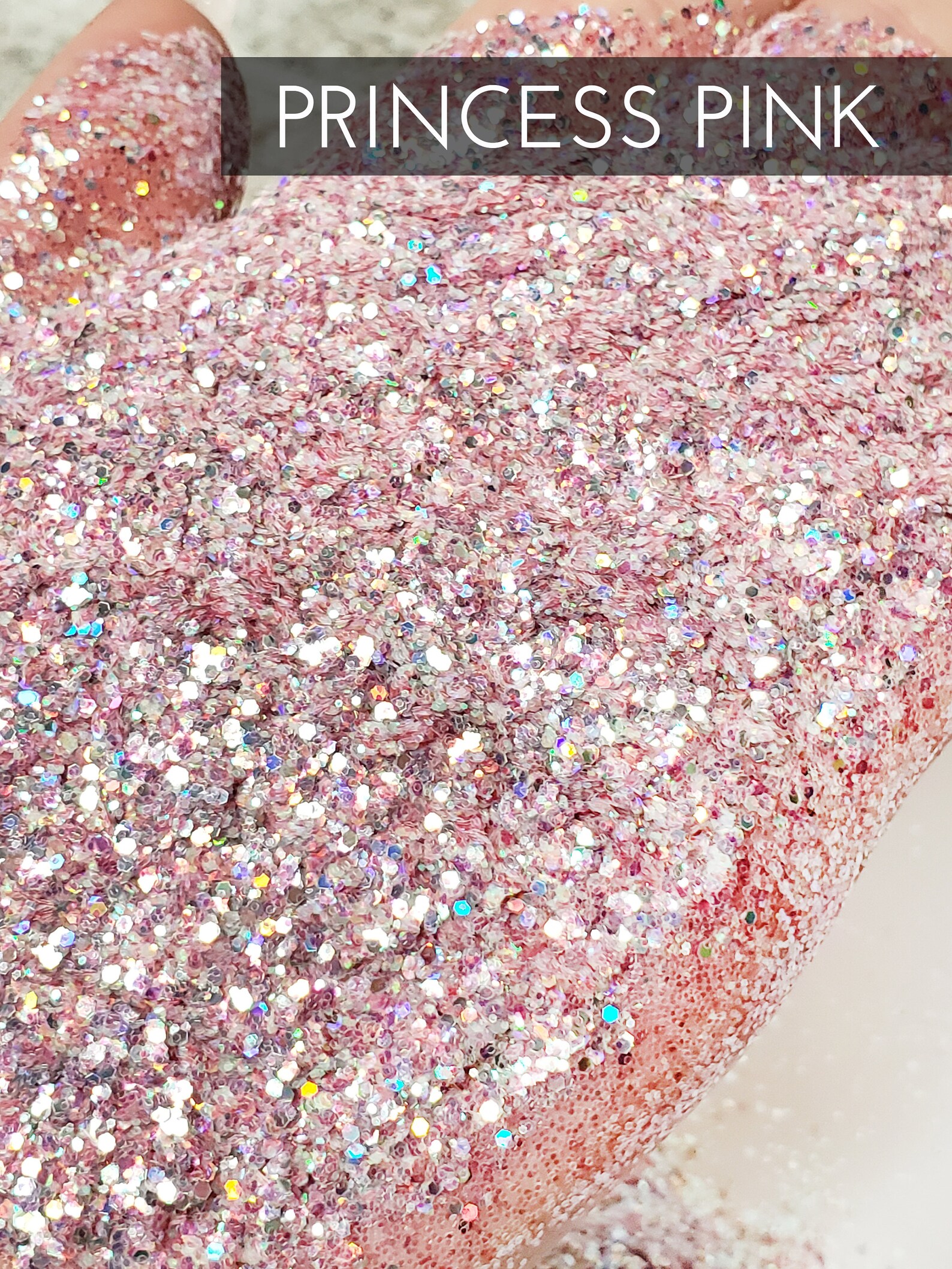 Princess Pink Custom Mix Chunky Hex Poly Glitter Tumbler - Etsy