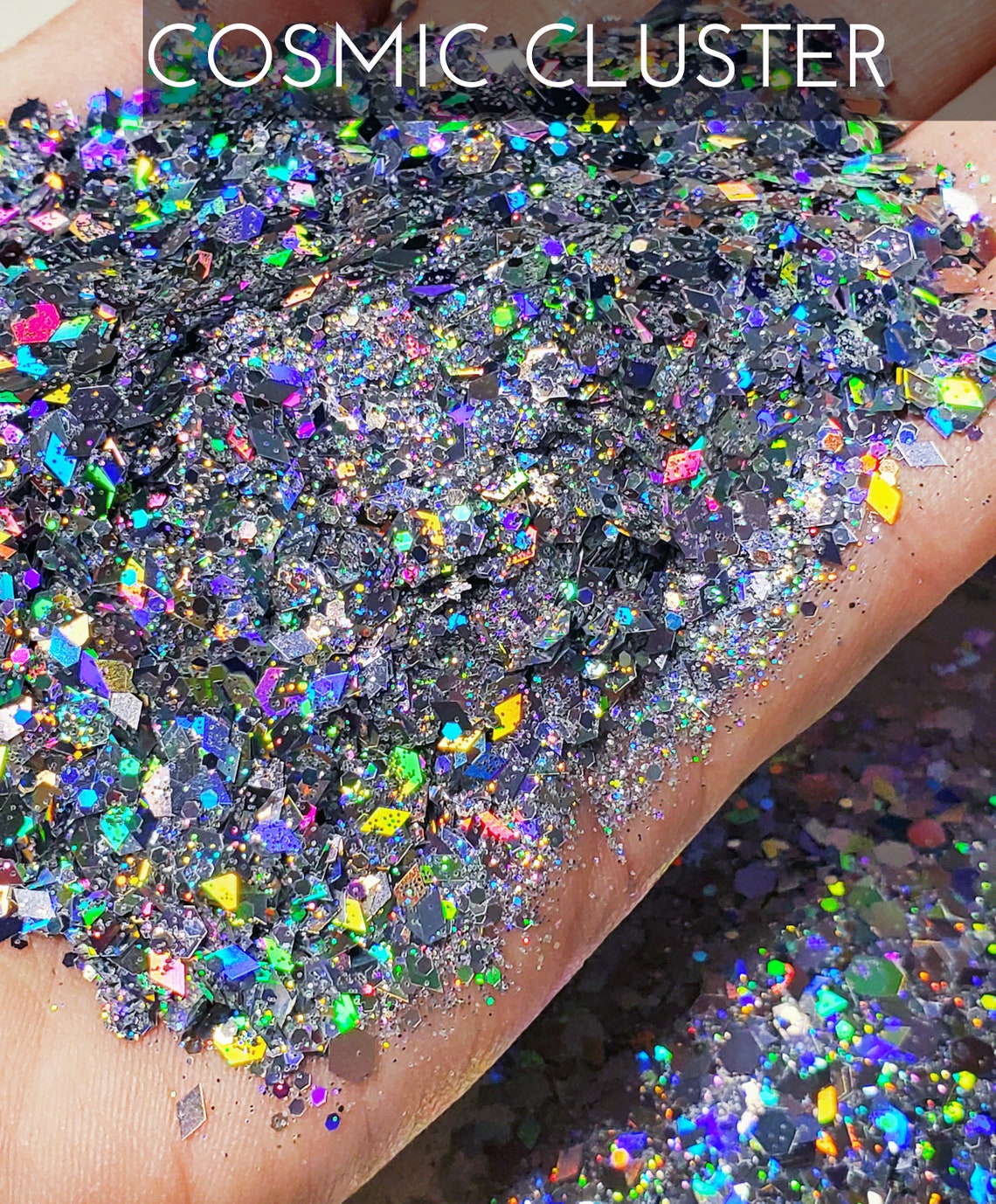 Cosmic Cluster Silver Custom Mix Glitter Silver holo glitter | Etsy