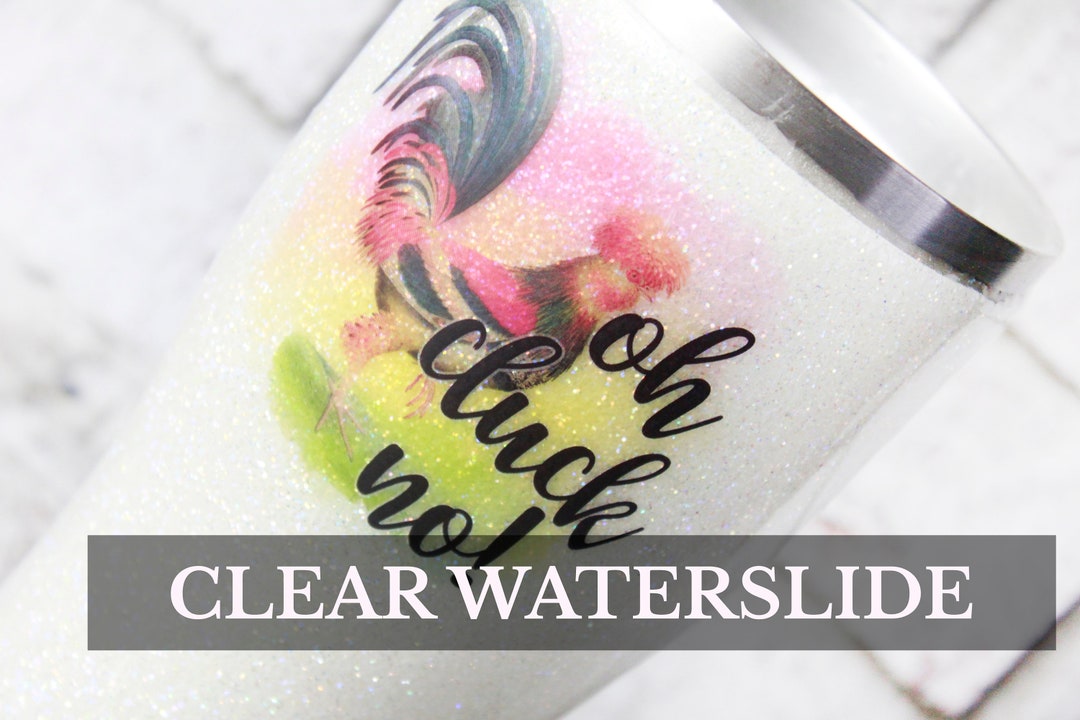 Oh Cluck No With Rooster Clear Waterslide Decal Cluck No - Etsy