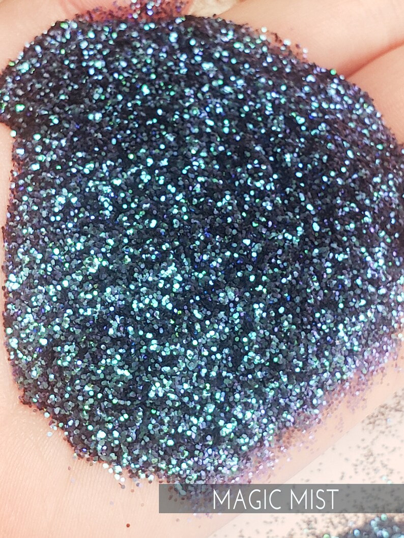 Magic Mist Blue Glitter .015 Hex Poly Glitter Glitter for | Etsy
