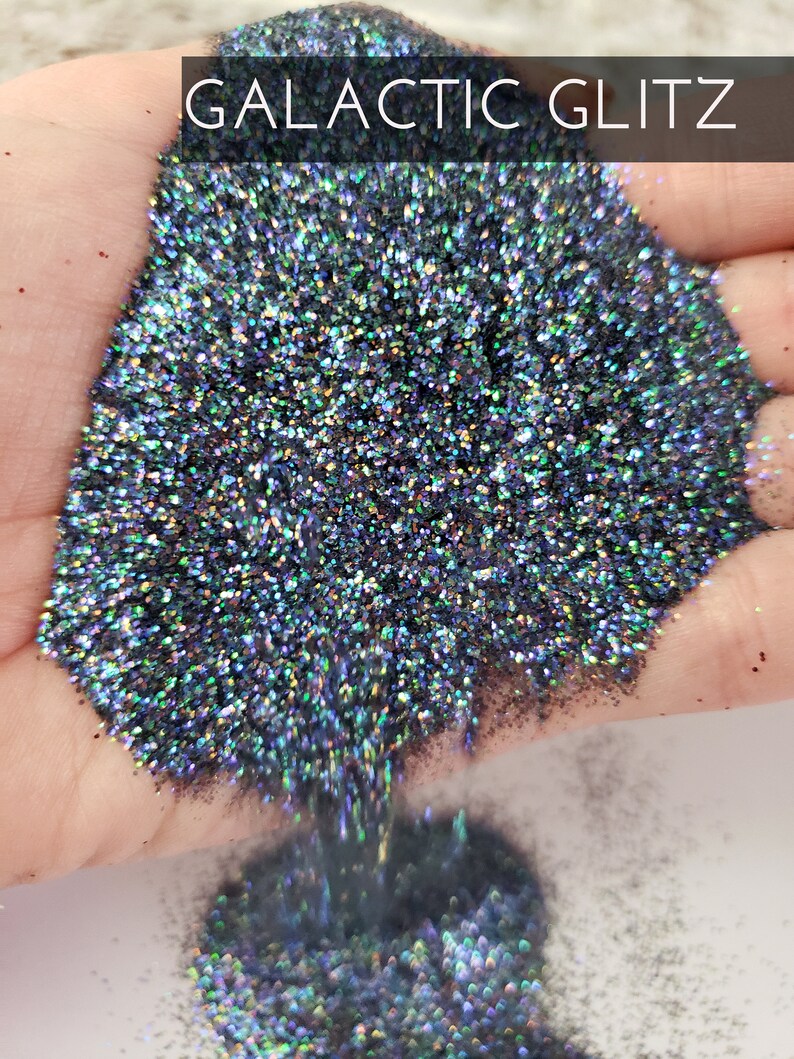 Galactic Glitz Black Glitter .015 Hex Poly Glitter Glitter | Etsy