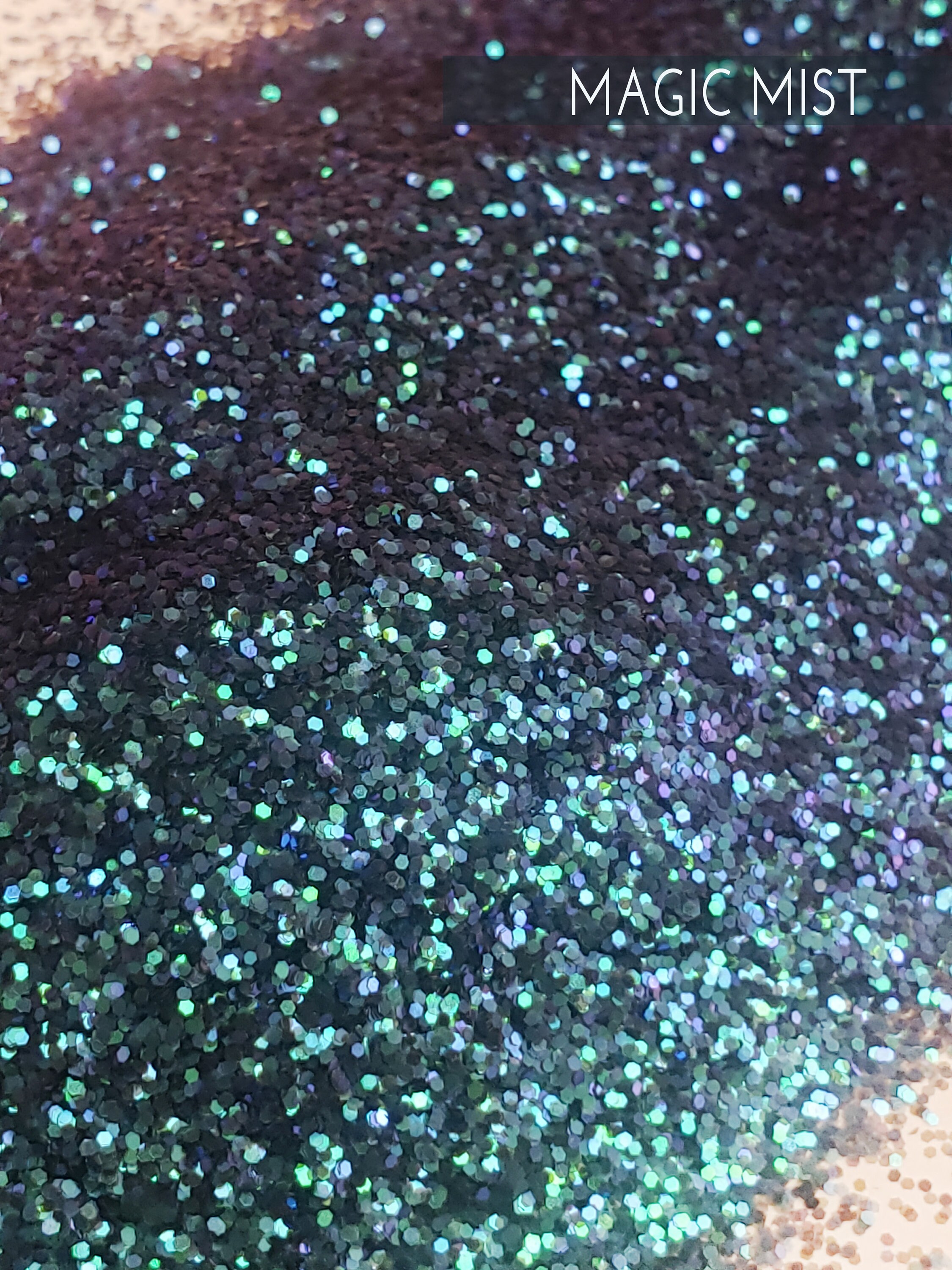 Magic Mist blue glitter .015 hex poly glitter glitter for | Etsy