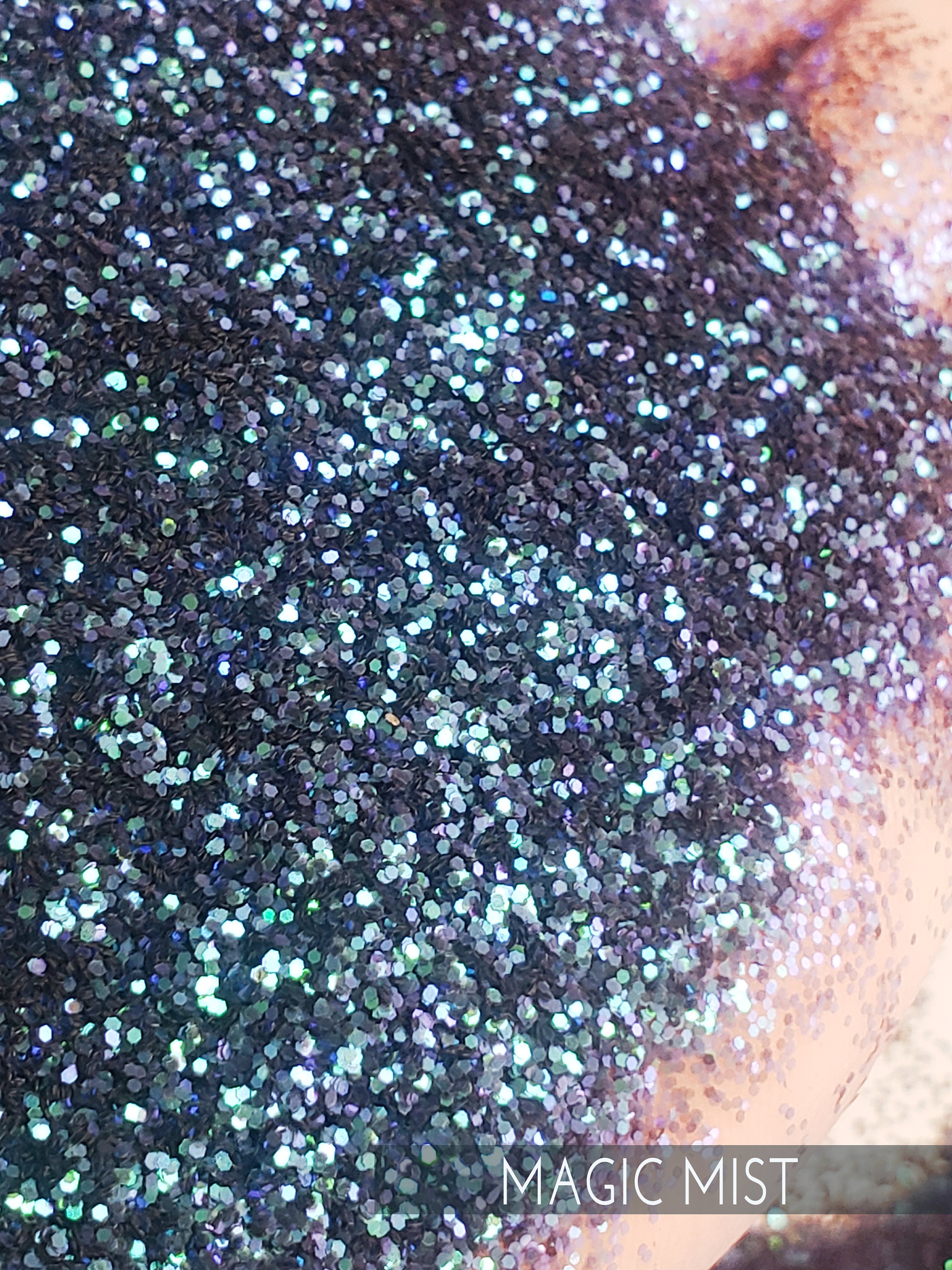 Magic Mist blue glitter .015 hex poly glitter glitter for | Etsy