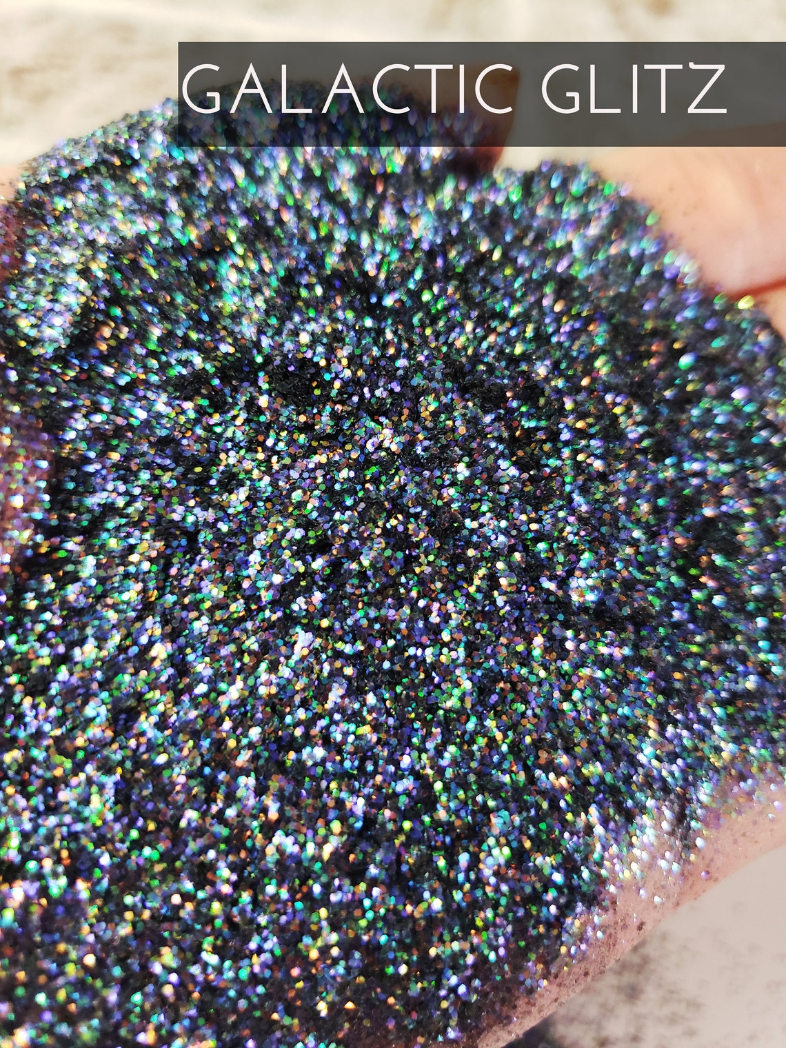 Galactic glitz black glitter .015 hex poly glitter glitter | Etsy