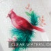Red Cardinal Waterslide Decals, Glitter Tumbler Decals, Ready to Use ...