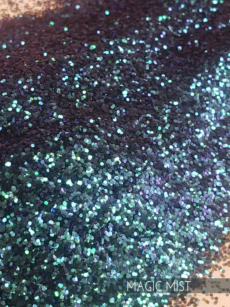 Magic Mist Blue Glitter .015 Hex Poly Glitter Glitter for | Etsy