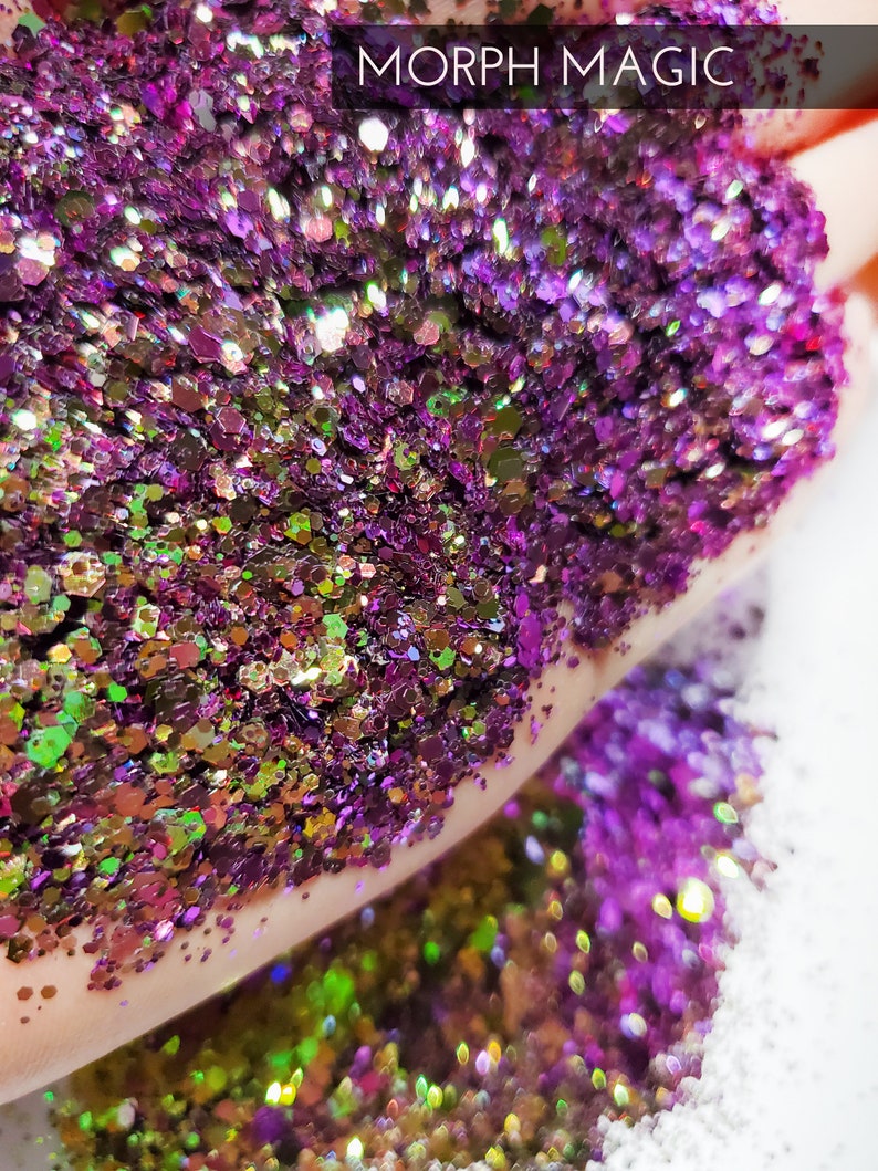 Morph Magic Purple Green Color Shift Glitter Color Shift | Etsy