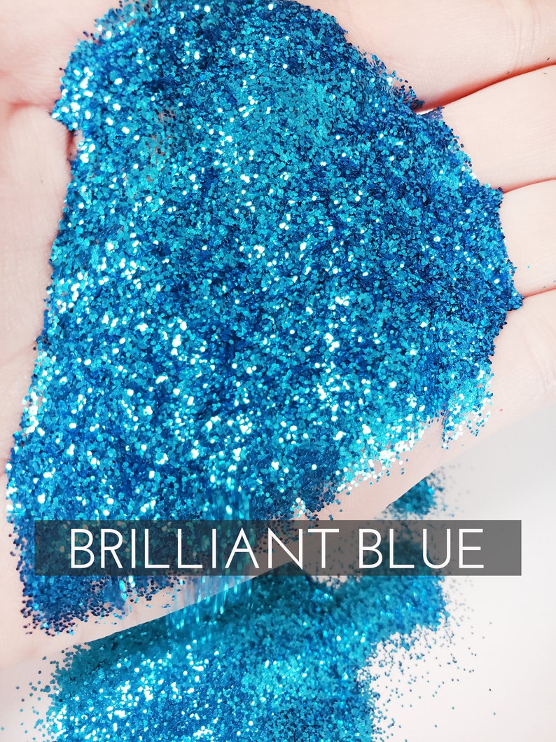 Brilliant Blue .015 Hex Poly Glitter Affordable Blue Glitter - Etsy