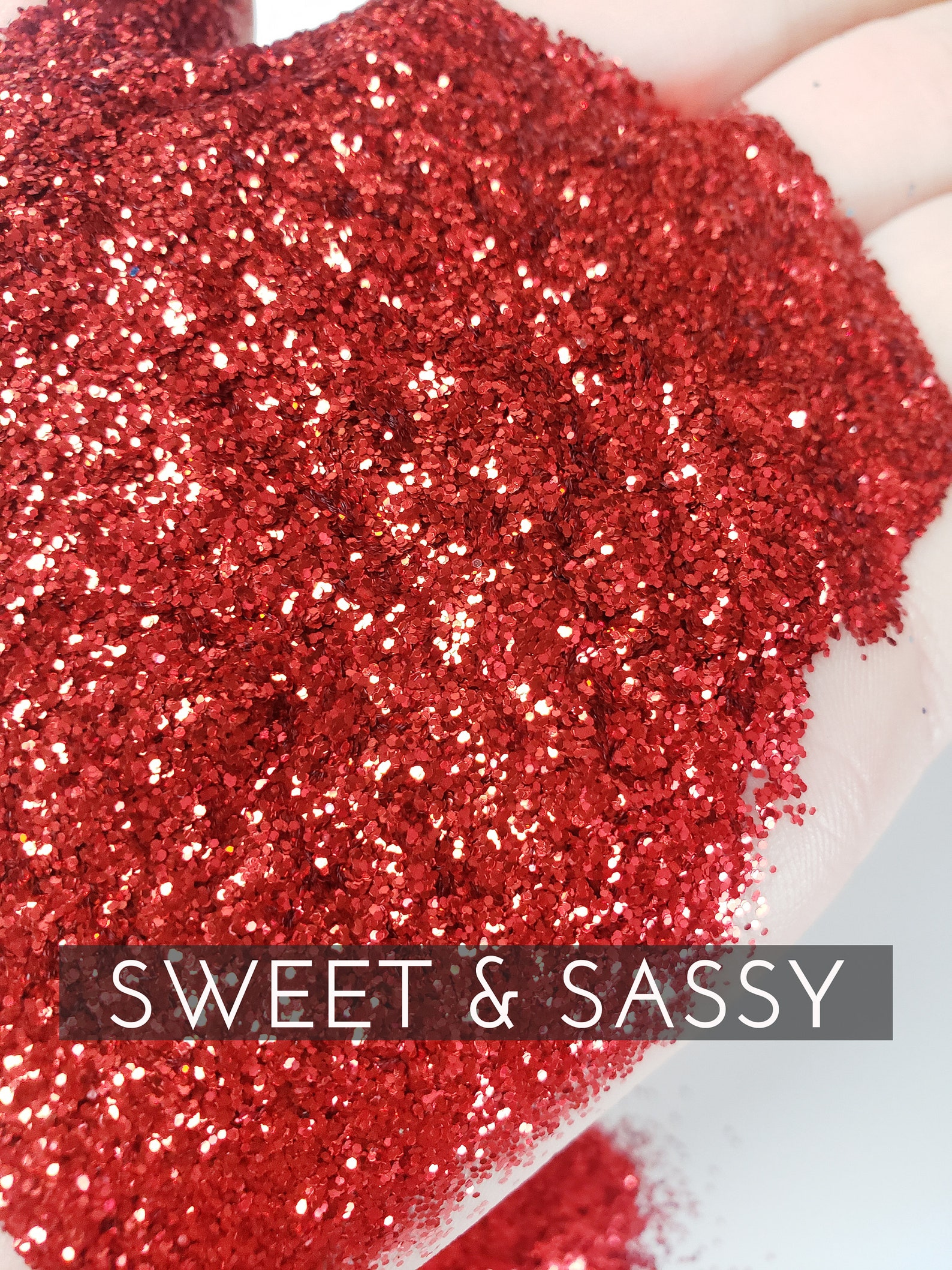 Sweet & Sassy Red Glitter .015 Hex Poly Glitter Affordable - Etsy