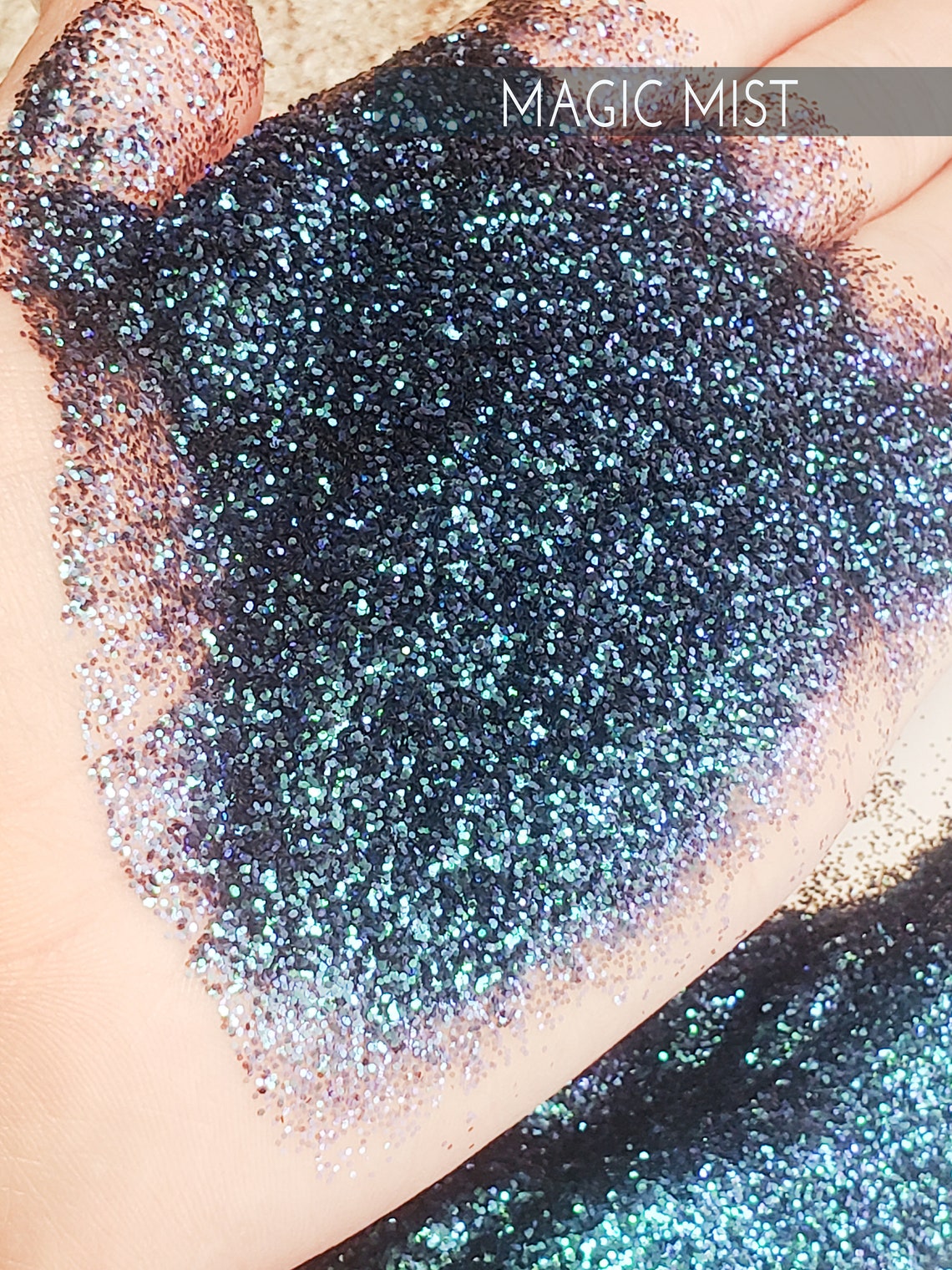 Magic Mist blue glitter .015 hex poly glitter glitter for | Etsy