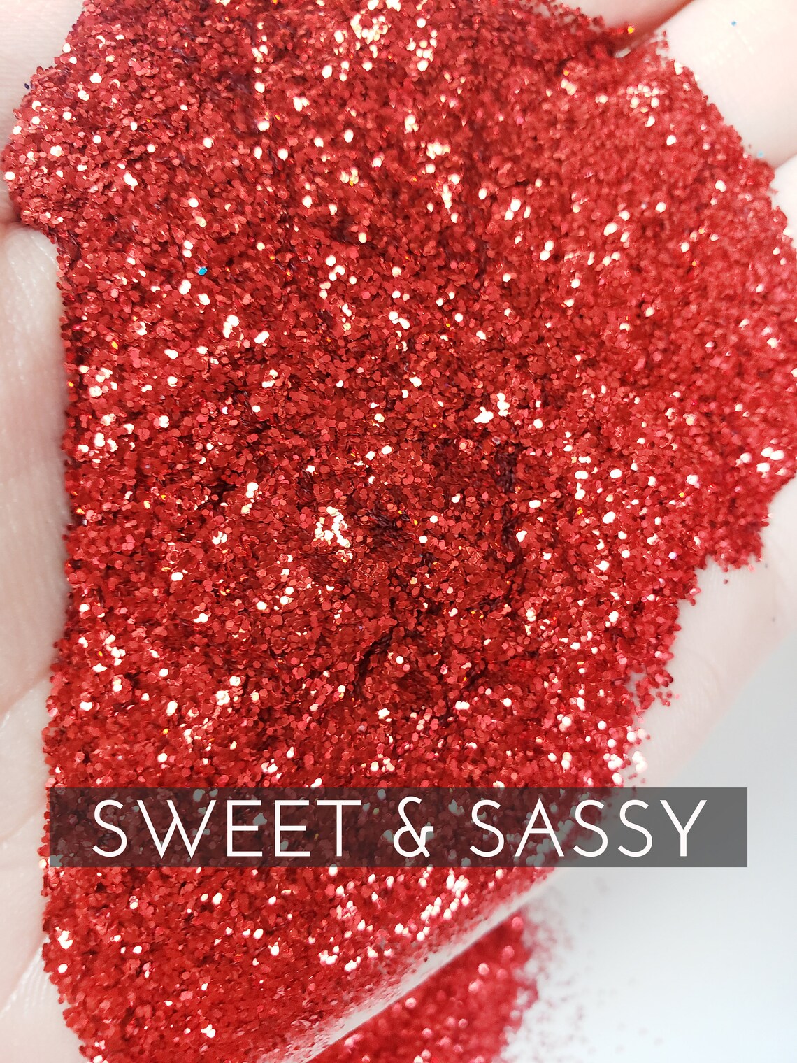 Sweet & Sassy Red Glitter .015 Hex Poly Glitter Affordable - Etsy