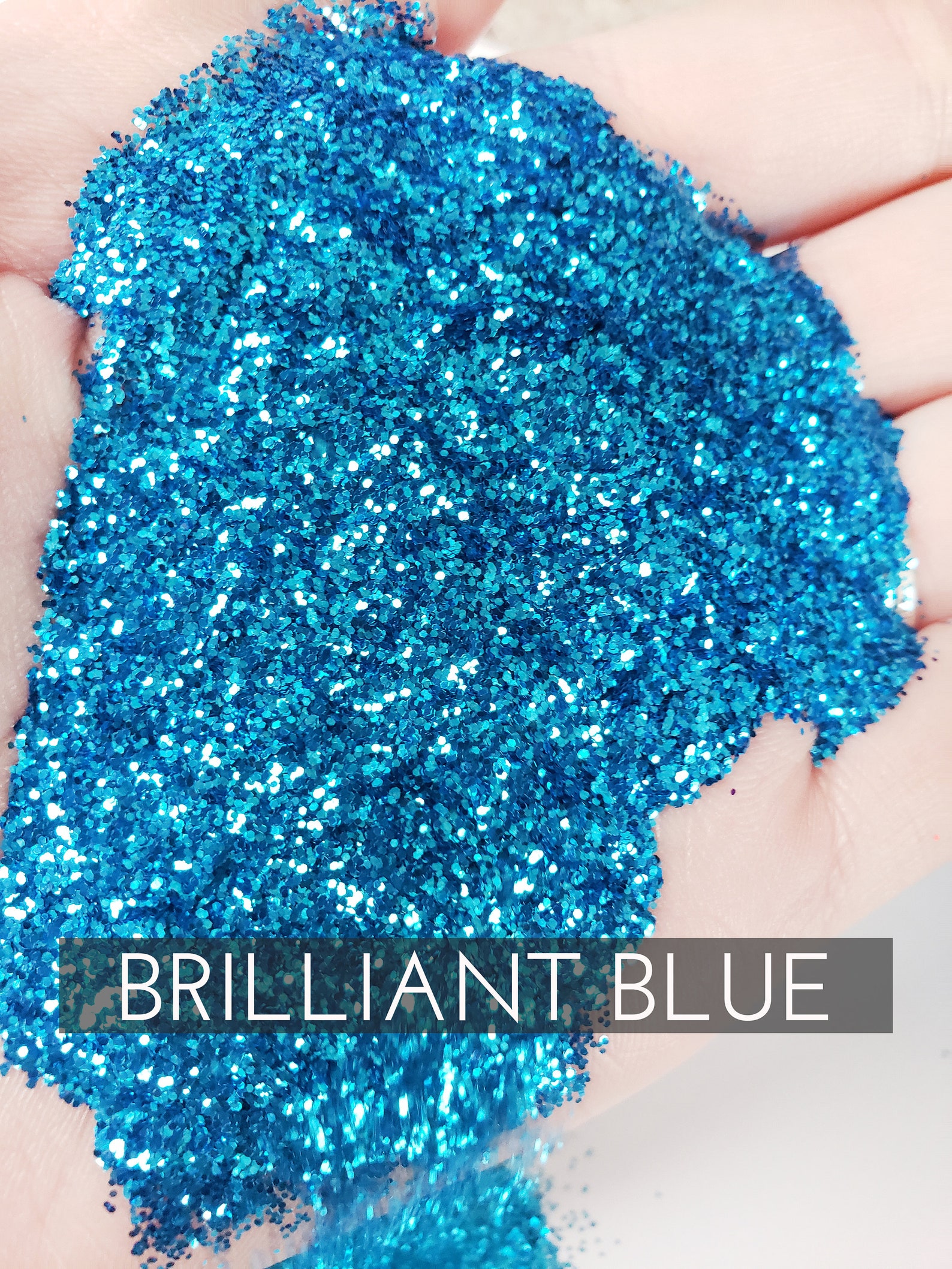 Brilliant Blue .015 Hex Poly Glitter Affordable Blue Glitter | Etsy