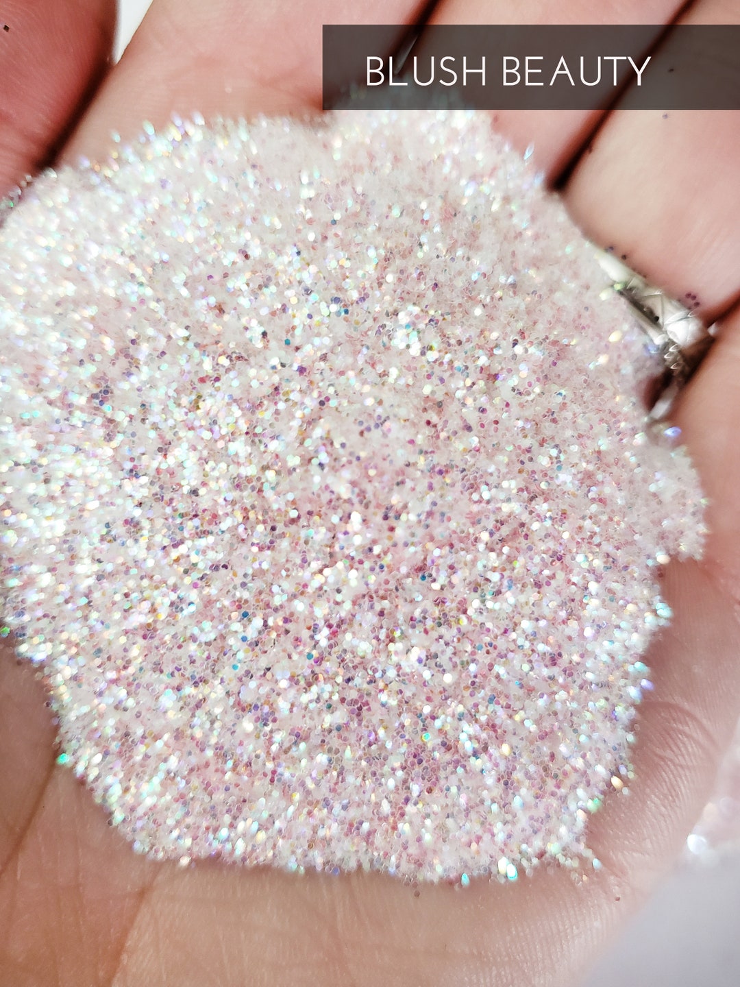 Blush Beauty Pink Glitter Custom Mix .015 Hex Poly Glitter - Etsy