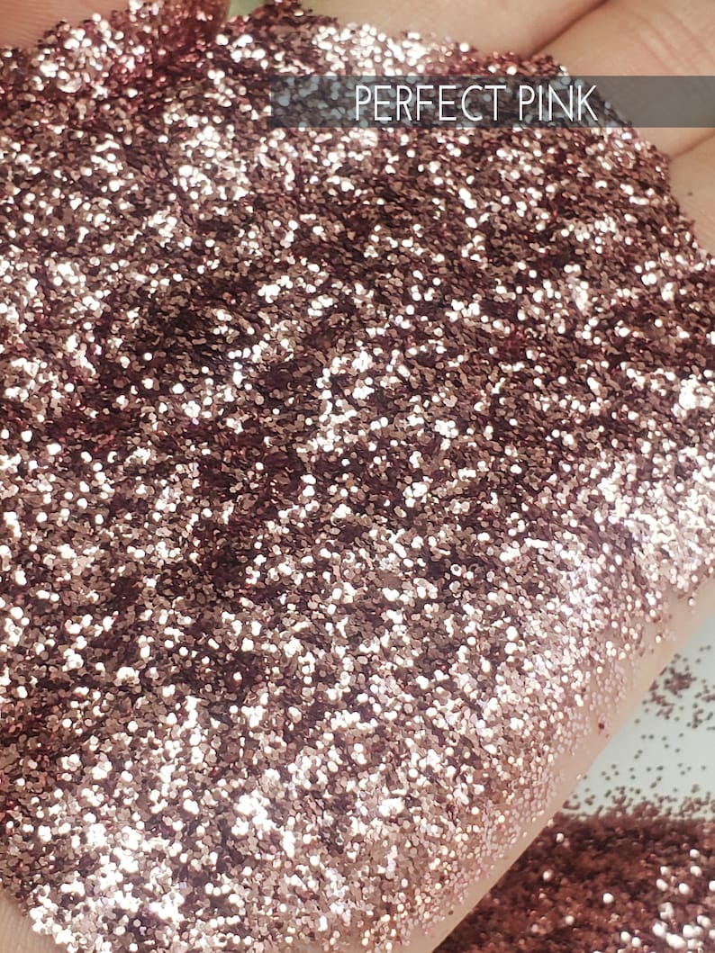Perfect Pink .015 hex poly glitter affordable pink glitter | Etsy