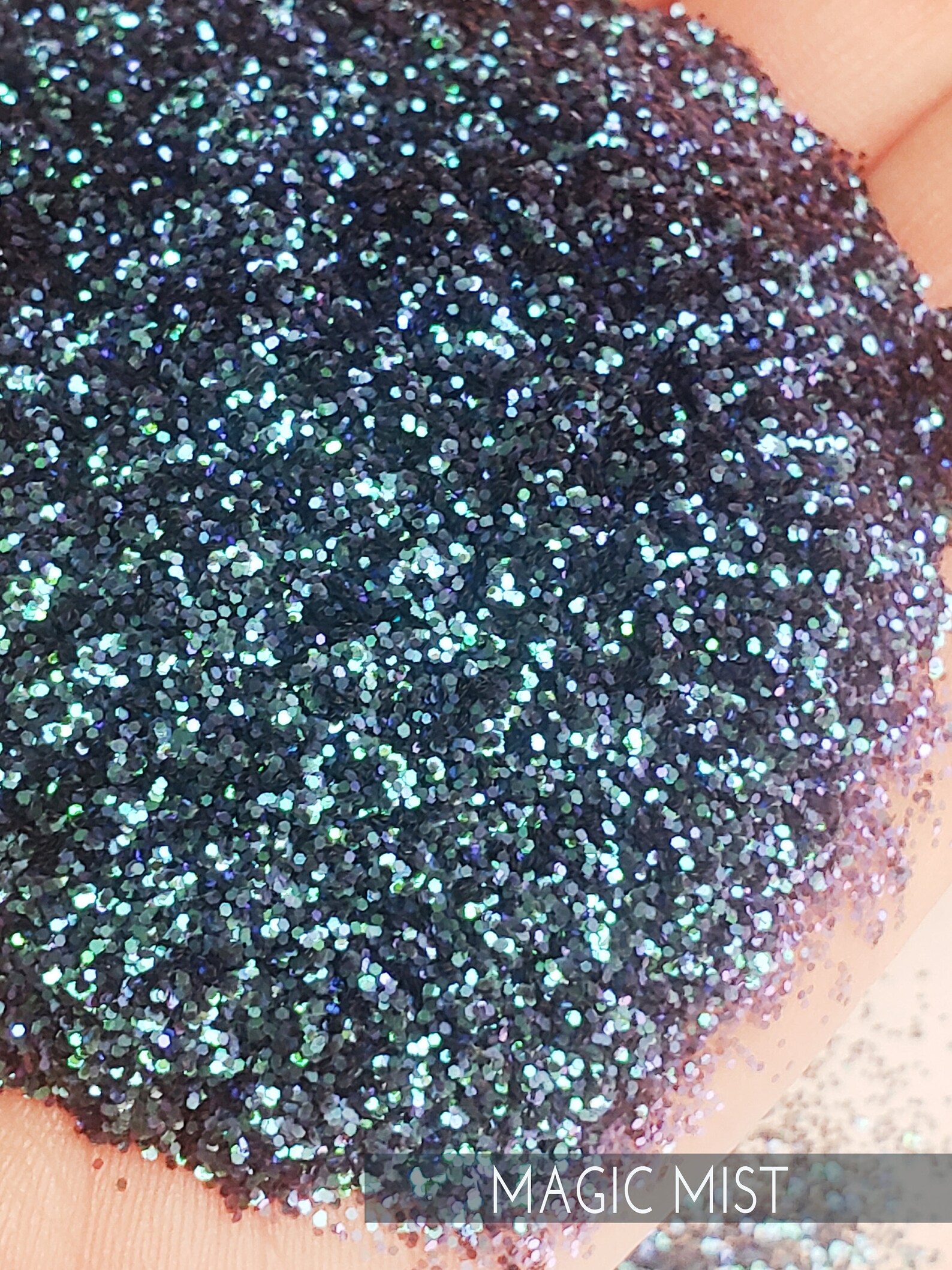 Magic Mist blue glitter .015 hex poly glitter glitter for | Etsy