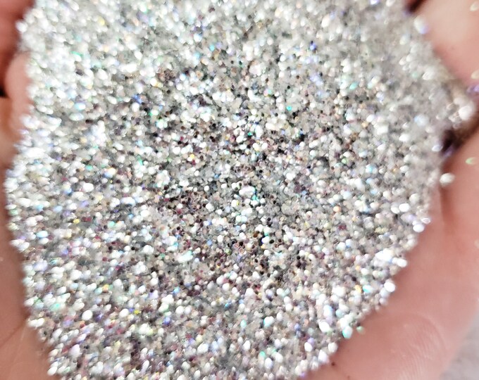Silver Shimmers Custom Mix .015 Hex Poly Glitter, Glitter for Tumbler ...