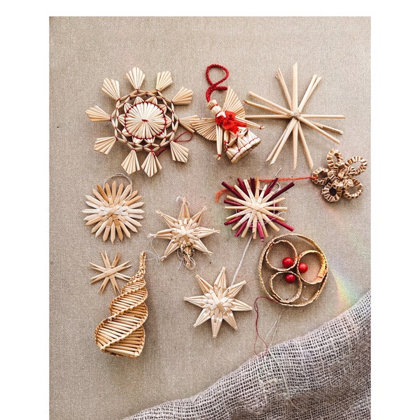 Straw Ornaments - Etsy
