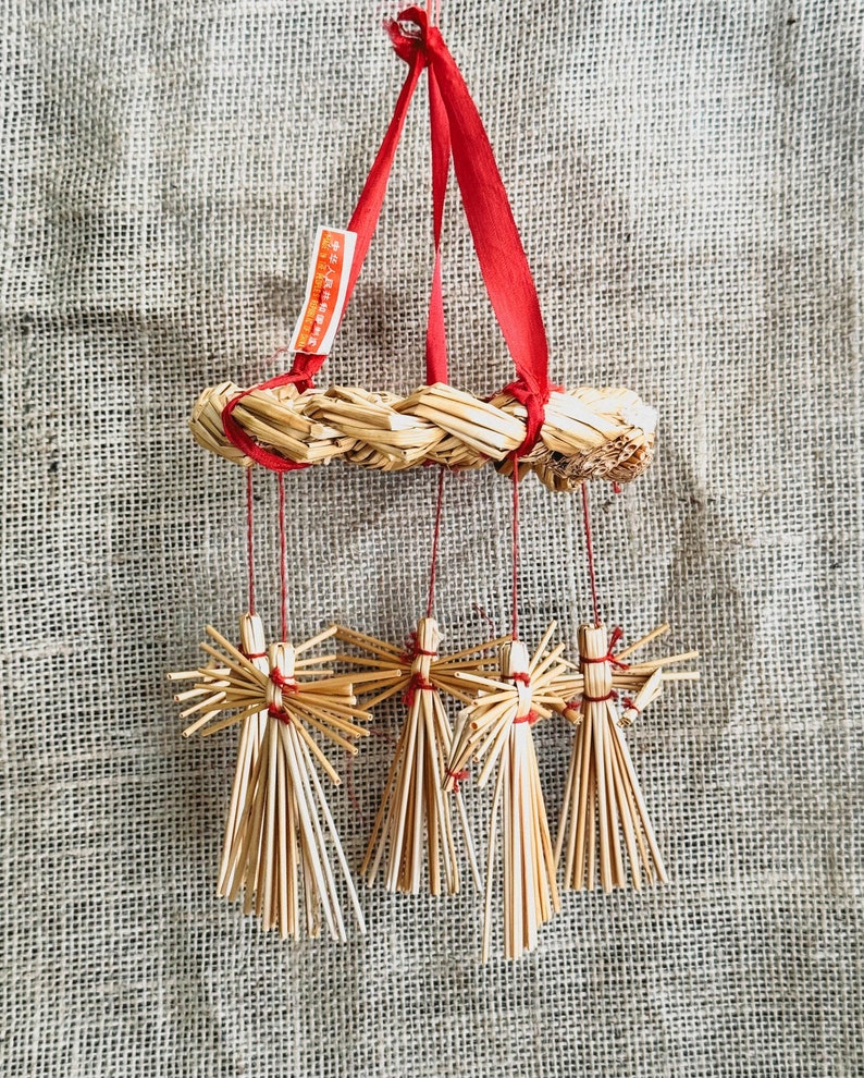 Vintage Straw Angel Ornament: Scandinavian Christmas Decor - Etsy