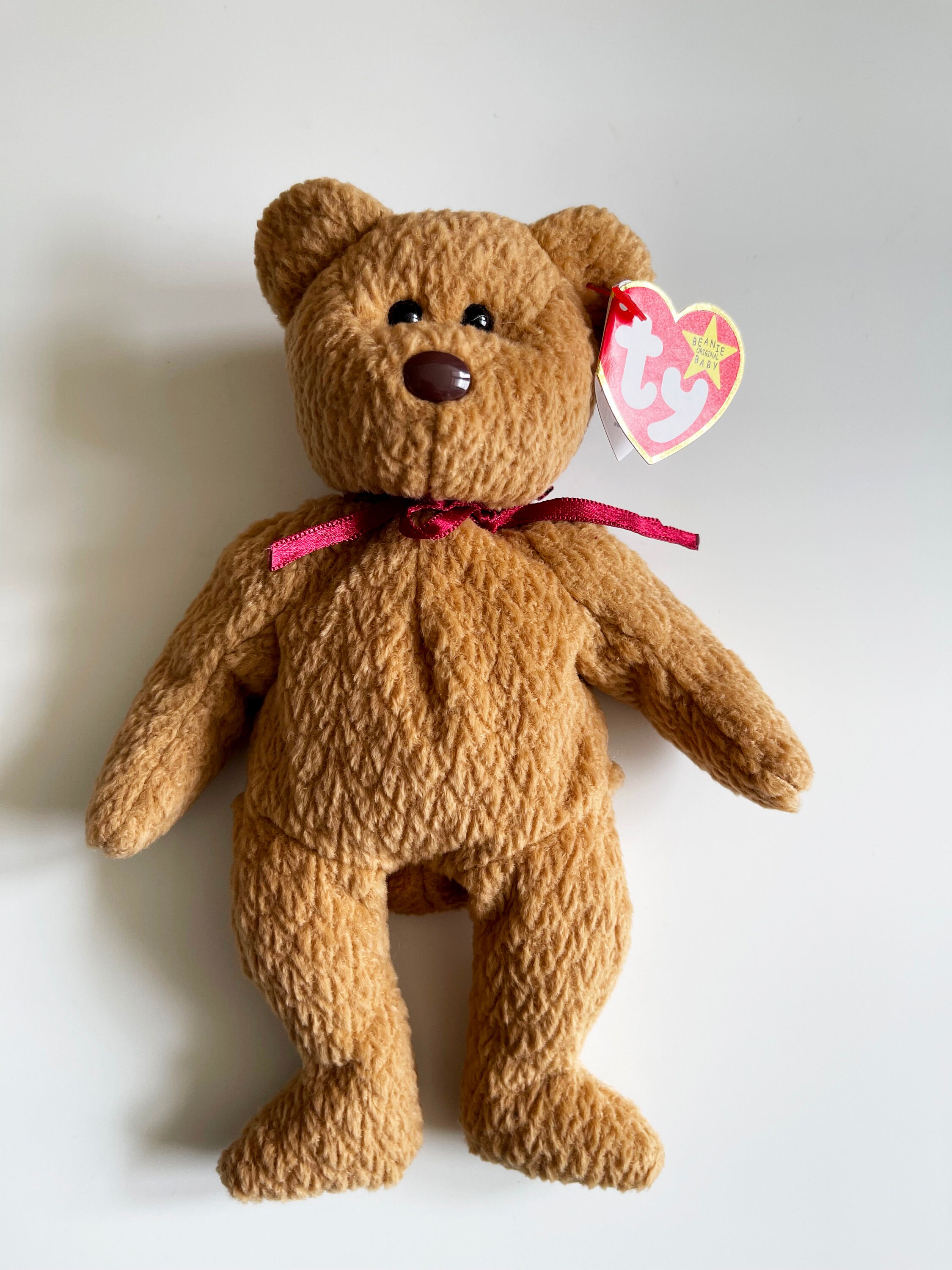 Curly the Bear Ty Beanie Baby 1996. Cute Beanie Curly Bear Lover. Beanie Babies Collectibles Etsy UK