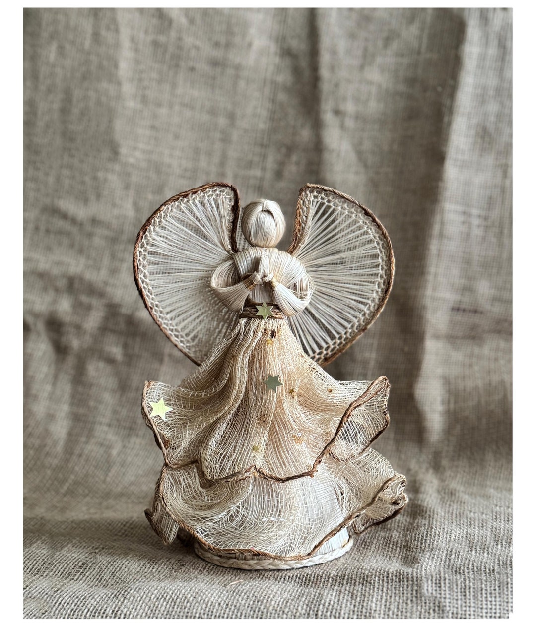 Angel Decorative Figure Gauze Paper Figur Christmas Decor Guardian ...