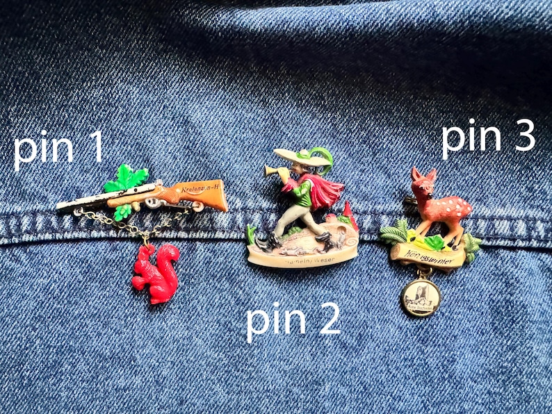 Vintage German Souvenir Hat Pin Brooch: Bavarian Oktoberfest Lapel Pin ...