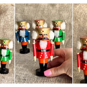 Miniature German Nutcrackers Miniature Decorative Smokers Vintage Christmas Decor Nostalgic ...