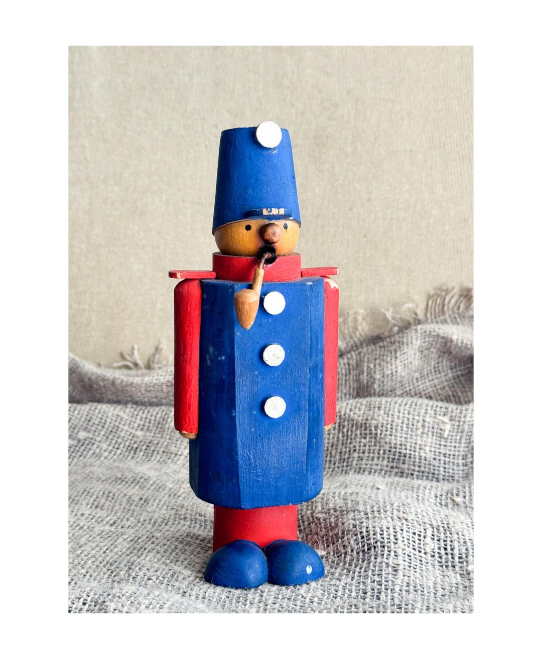German Burner Figurine Man Smoker Incense Figure Wood Soldier Man ...