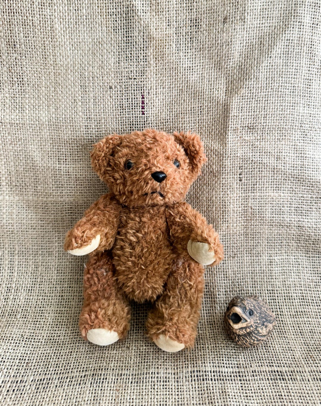 Retro Plushies Teddy Bear Toy Brown Fluffy Curly Teddy Toy Babyshower ...