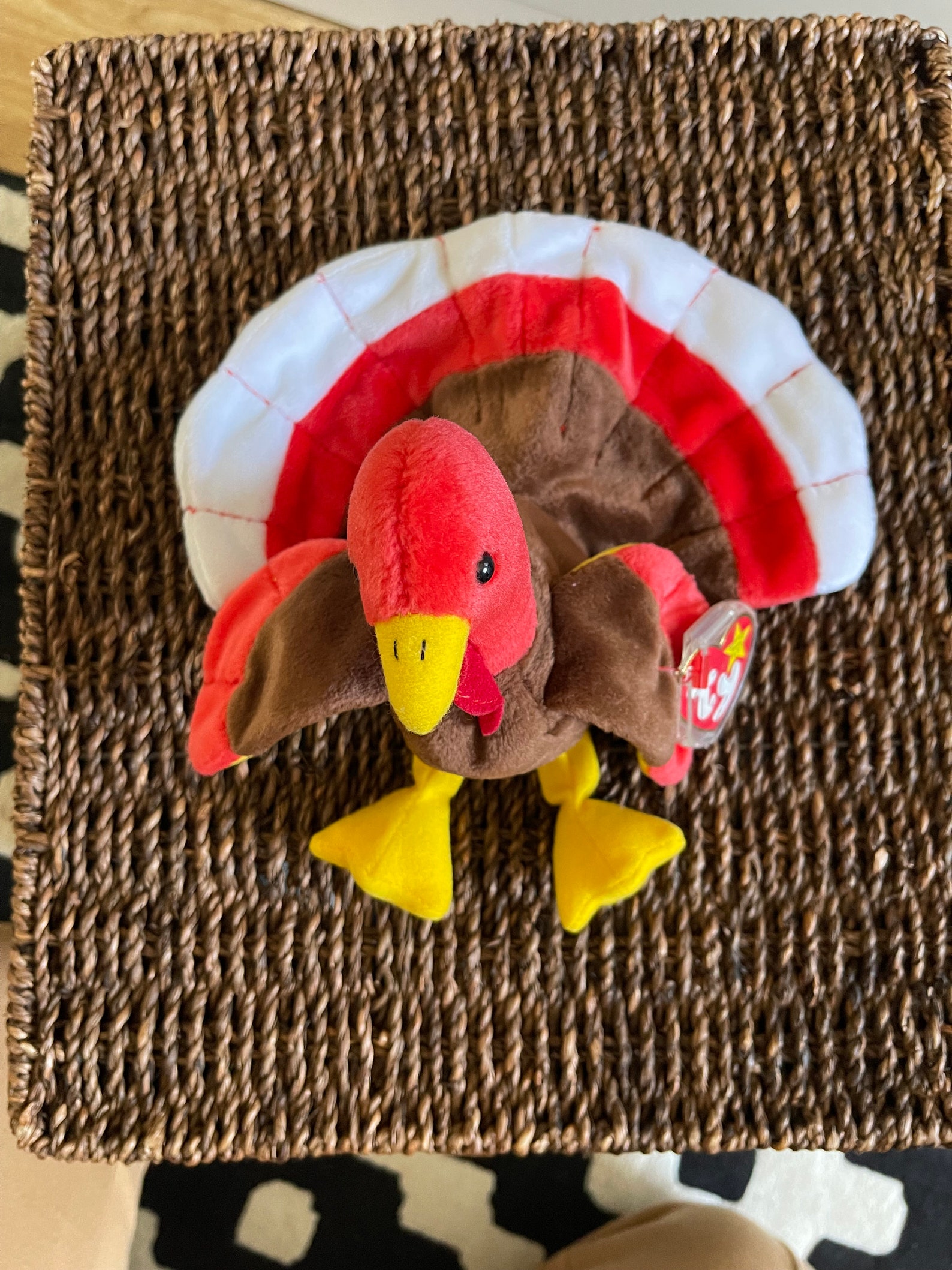 Ty Beanie Babies GOBBLES the Turkey Early Beanie Baby With Tag Errors ...