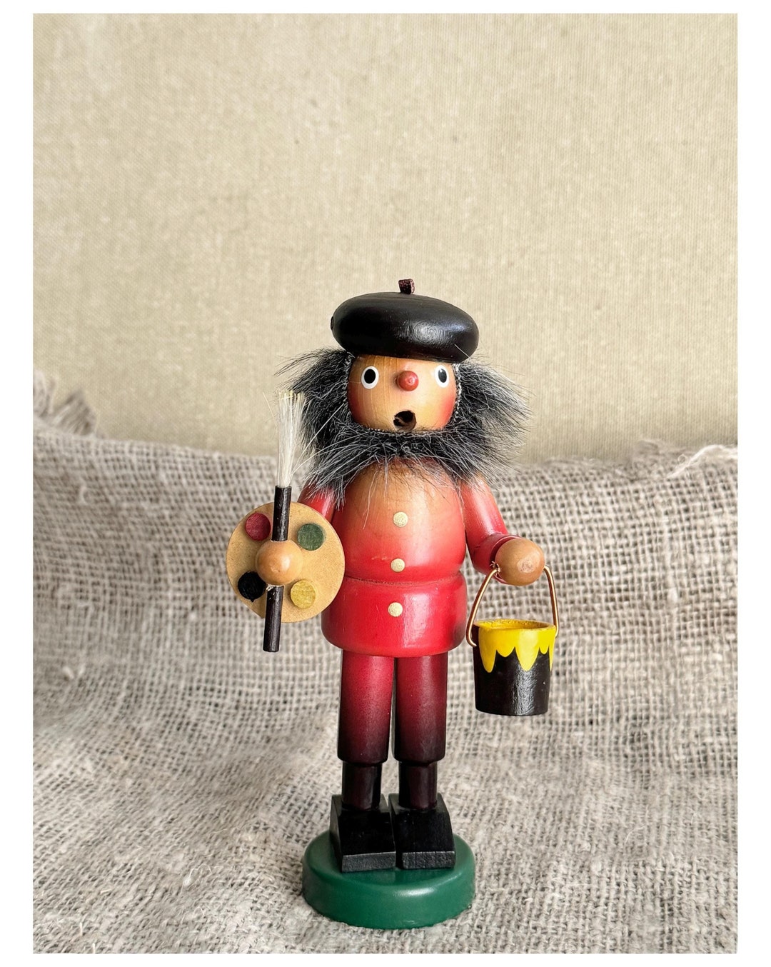 Erzgebirge Smoker German Smoker Figurine Vintage Incense Burner Man ...