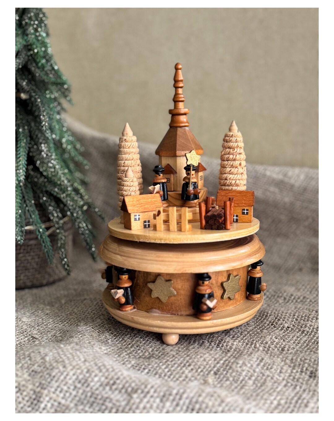 Erzgebirge German Music Box Nostalgic Christmas Decor Vintage Table ...