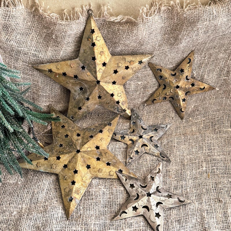Rustic Metal Stars - Etsy