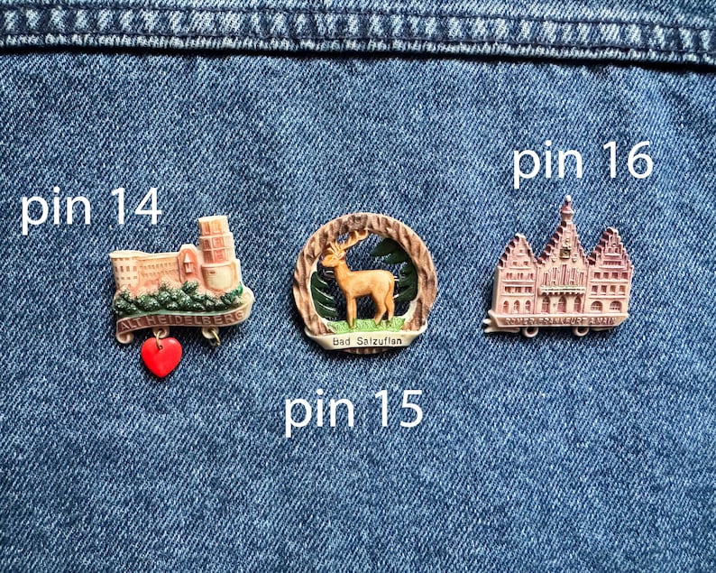Vintage German Souvenir Hat Pin Brooch: Bavarian Oktoberfest Lapel Pin ...