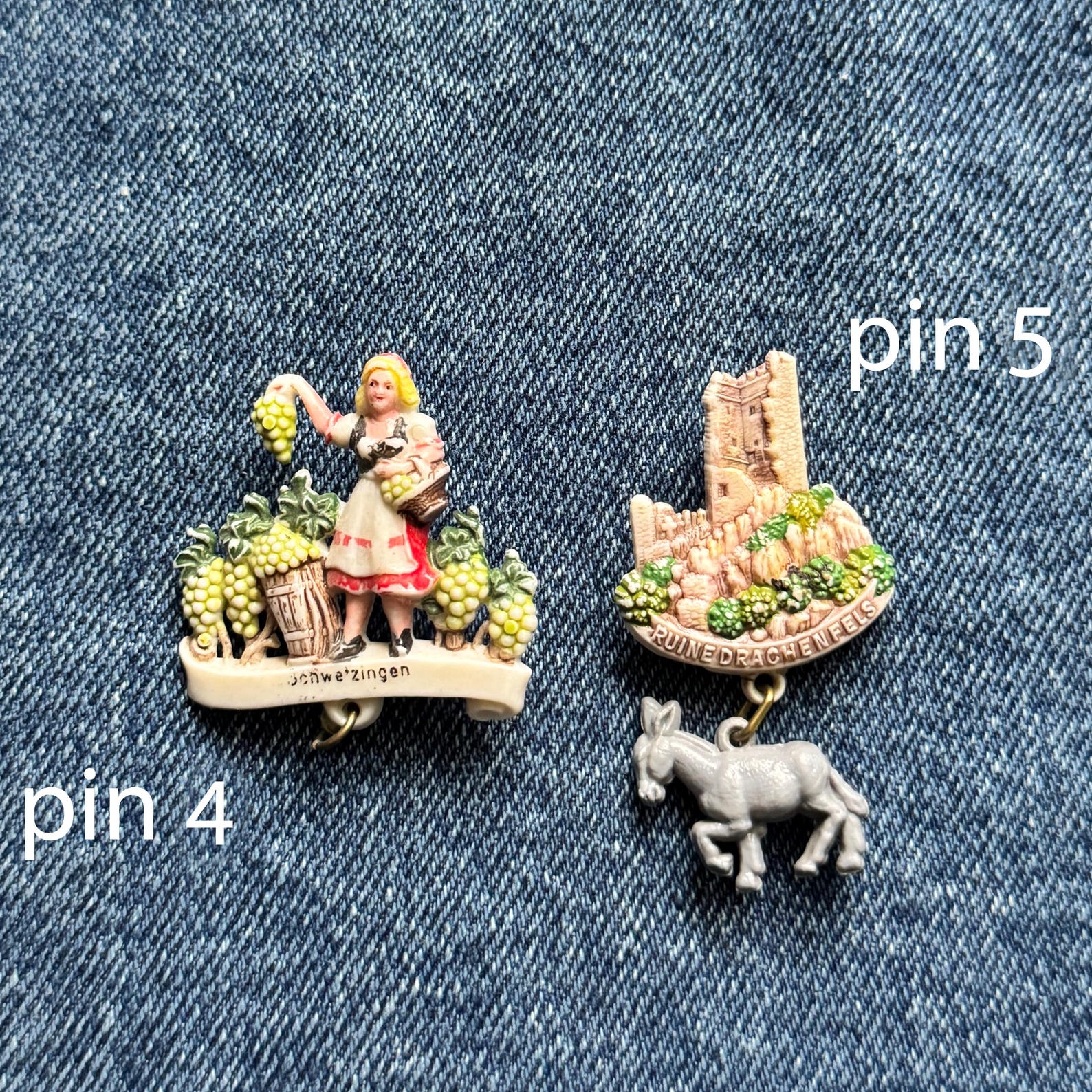 Vintage German Souvenir Hat Pin Brooch: Bavarian Oktoberfest Lapel Pin ...