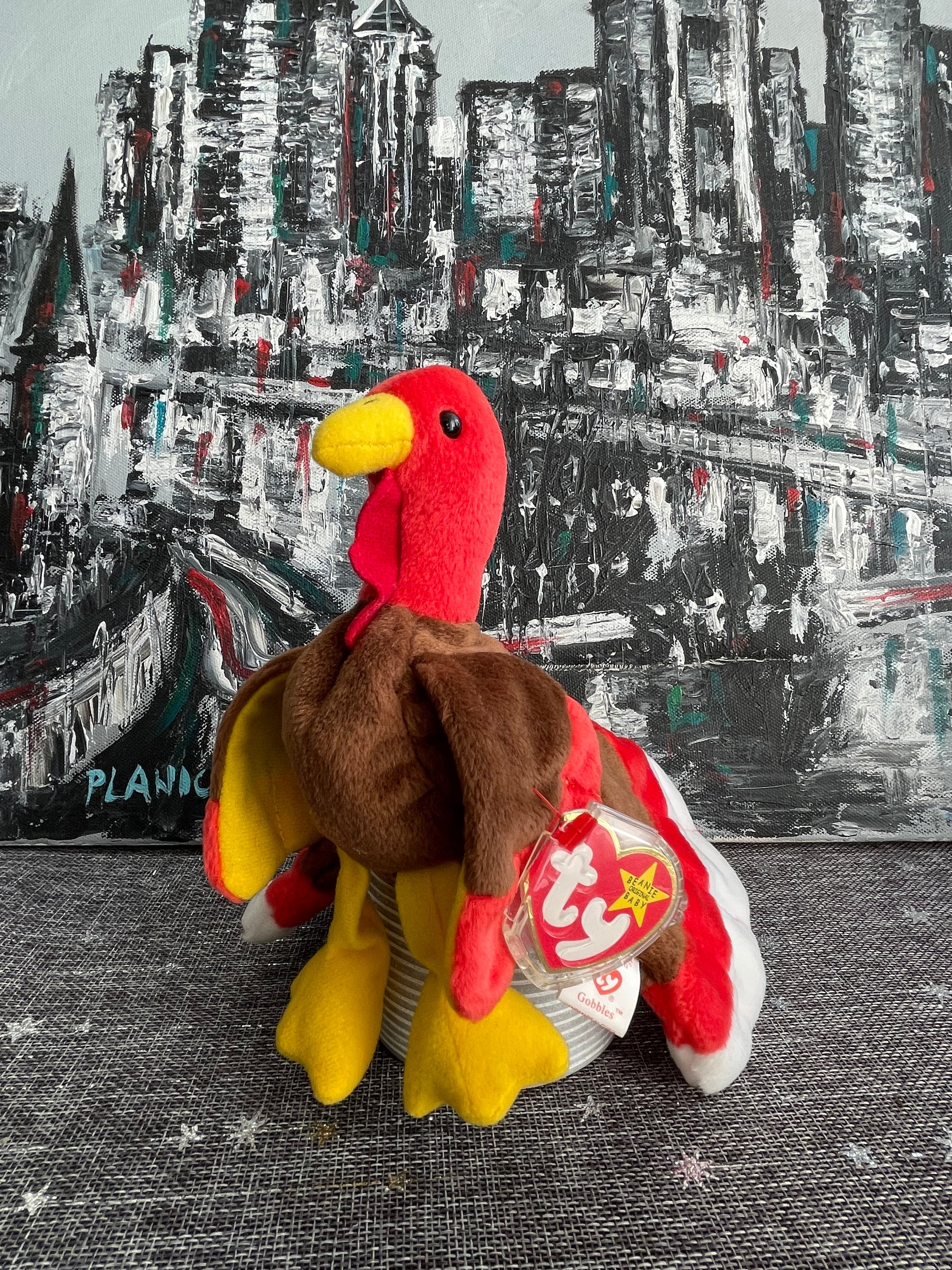Ty Beanie Babies GOBBLES the Turkey Early Beanie Baby With Tag Errors 1996 Rare Finds Etsy UK