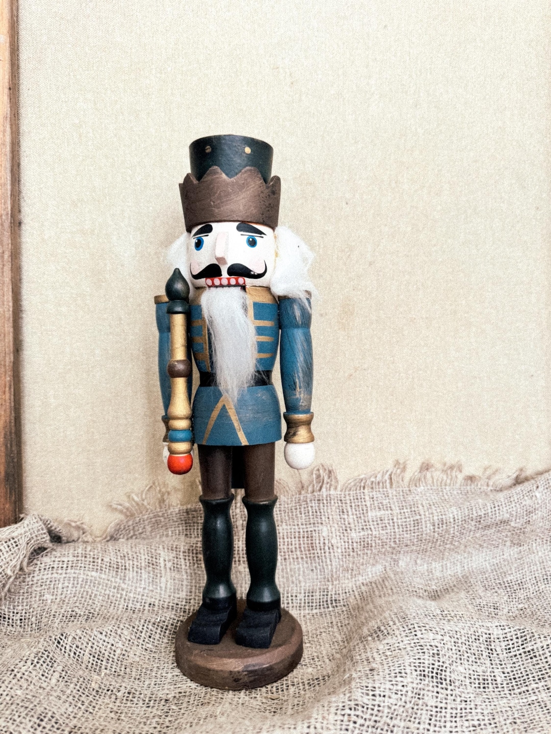 Vintage Erzgebirge Wood Soldier Nutcracker - German Christmas Decor (30 ...