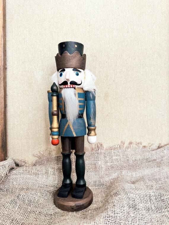 Vintage Erzgebirge Soldier Large Wood Nutcracker German Vintage Soldier Christmas Decorative Nutcracker Figure German Finds Retro Christmas Etsy