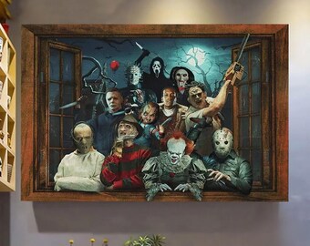 Horror Movie Canvas - Etsy