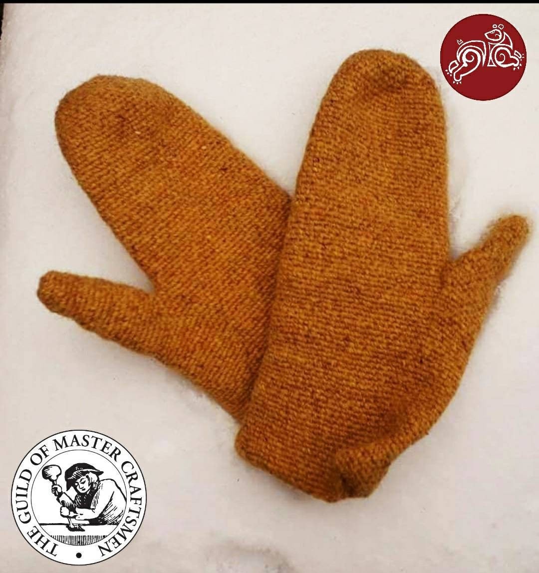 Nidavellnir Nalbinding. Made to Order 100% Pure Wool Viking Age Mittens ...