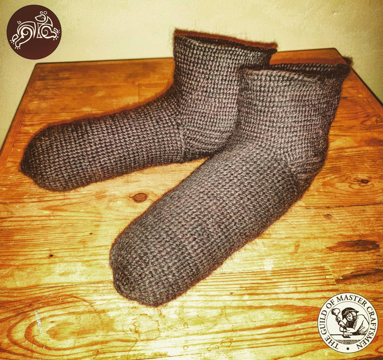 Nalbinding Naalbinding Nalebinding:100% Pure Wool in Brown. - Etsy UK