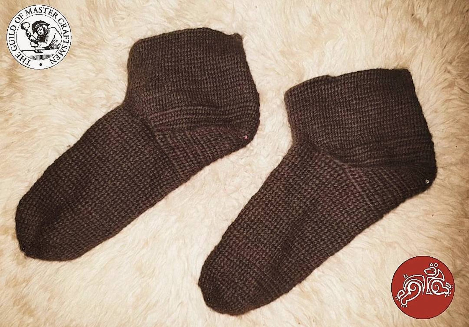 Nalbinding Naalbinding Nalebinding:100% Pure Wool in Brown. - Etsy UK