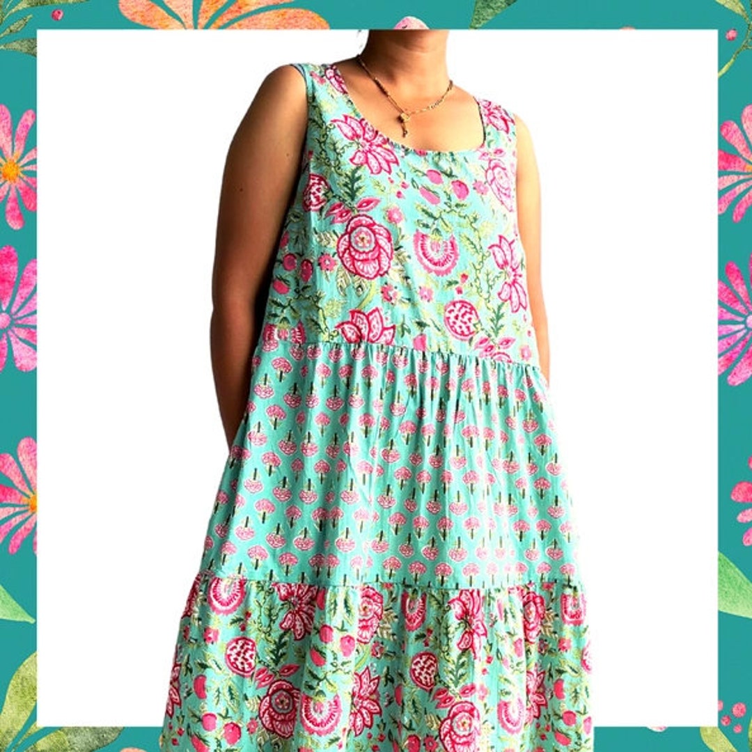 Watermelon Boho Sundress Sleeveless Dress Maxi Sun Dress Long Boho ...