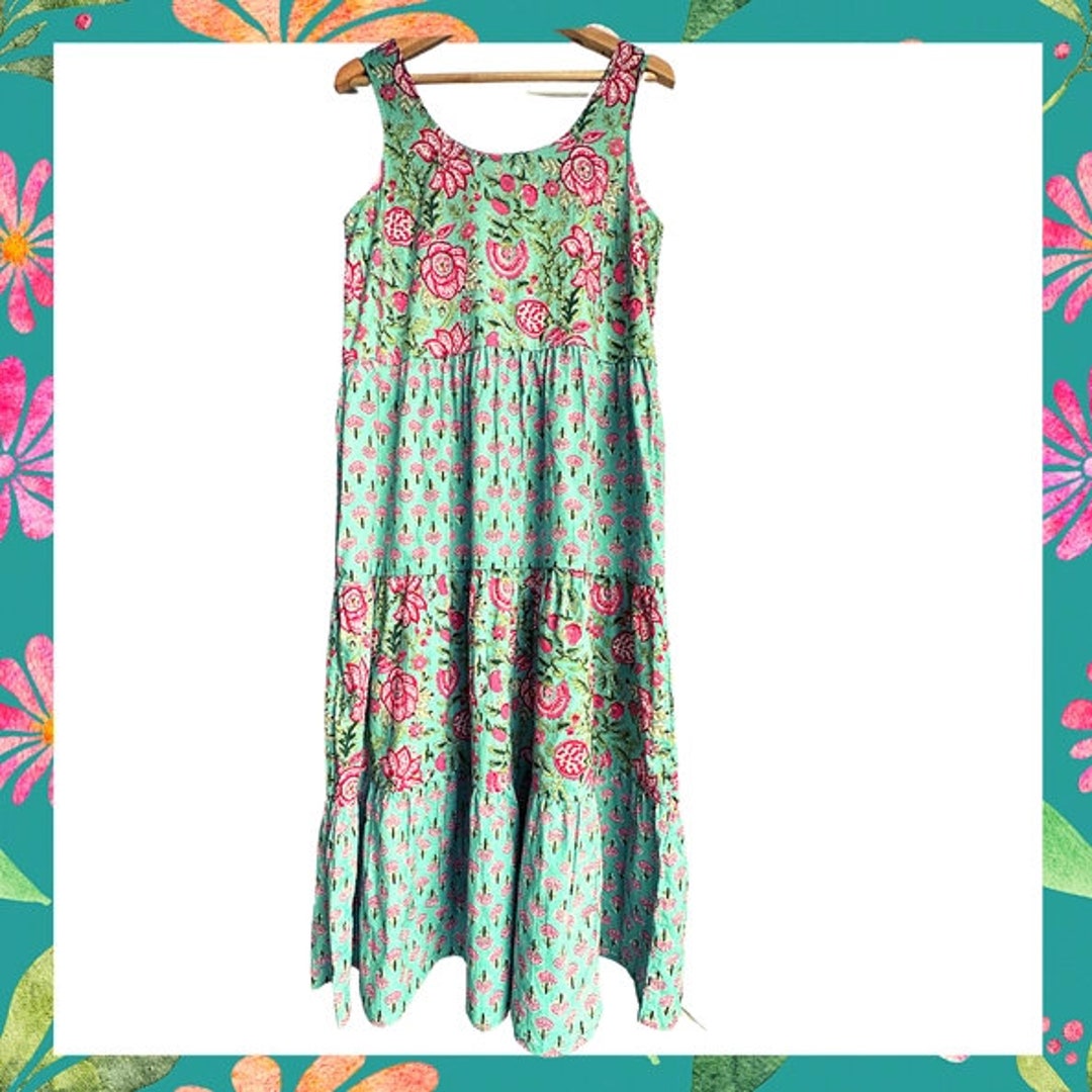 Watermelon Boho Sundress Sleeveless Dress Maxi Sun Dress Long Boho ...