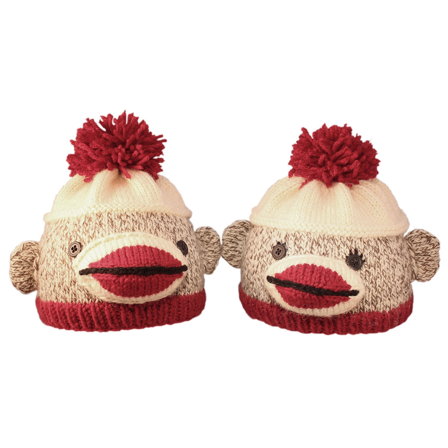 SOCK MONKEY HAT Pdf Pattern -- Newborn, Baby, Toddler, Child Sizes. - Etsy