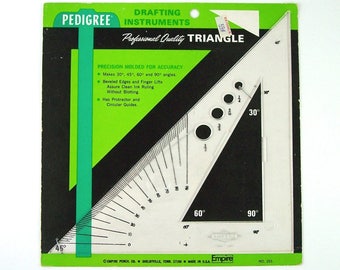 Vintage protractor | Etsy