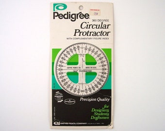 Vintage protractor | Etsy