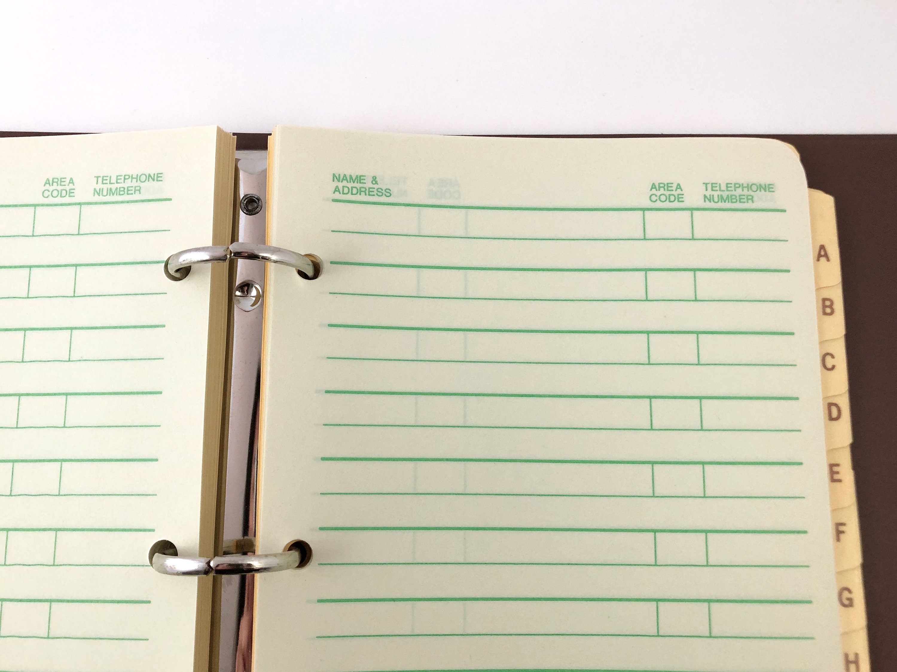 Unused Address Book 3-ring Binder phone Numbers - Etsy